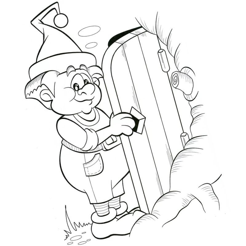 Раскраски гномик дом (35 фото)