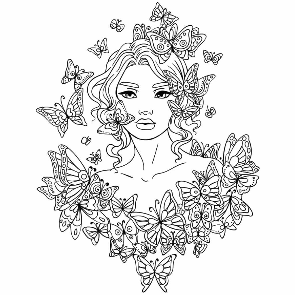 Красивые сложные рисунки девочки (69 фото) » Рисунки для срисовки и не ...